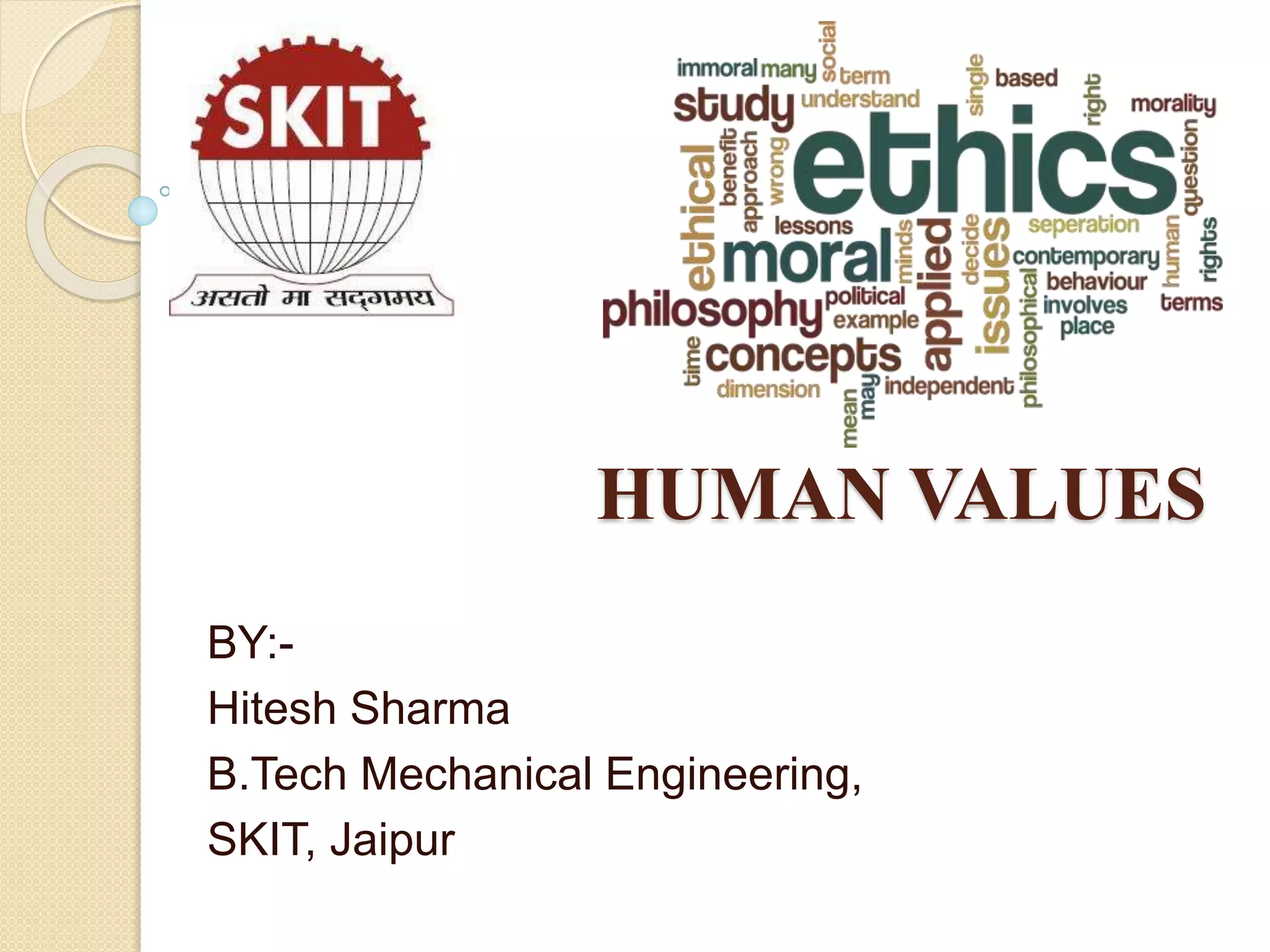 Human values | PPTX