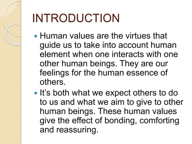 Human values | PPT