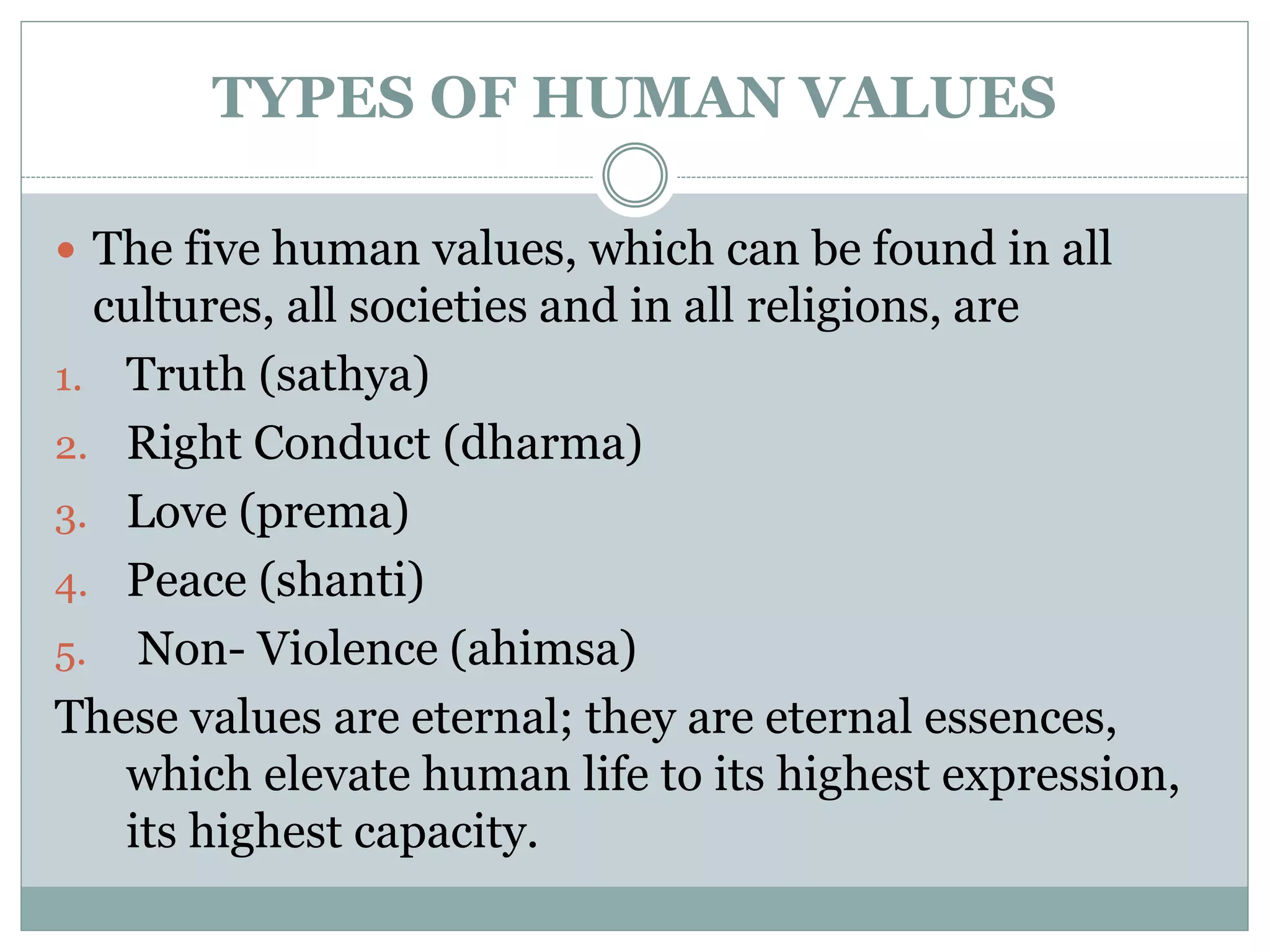 Human values | PPTX
