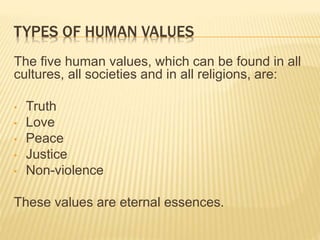 Human values | PPTX