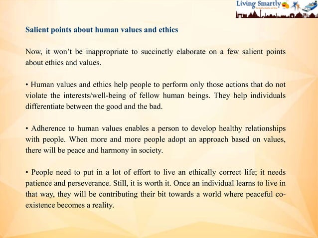 Human Values and Ethics . | PPTX