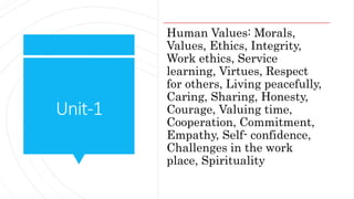 Human values and professional ethics.pptx