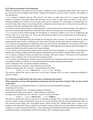 Human Values and Professional Ethics notes unit 1 | DOCX