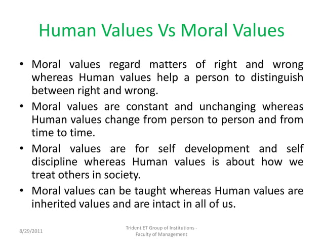Human values & professional ethics | PPTX