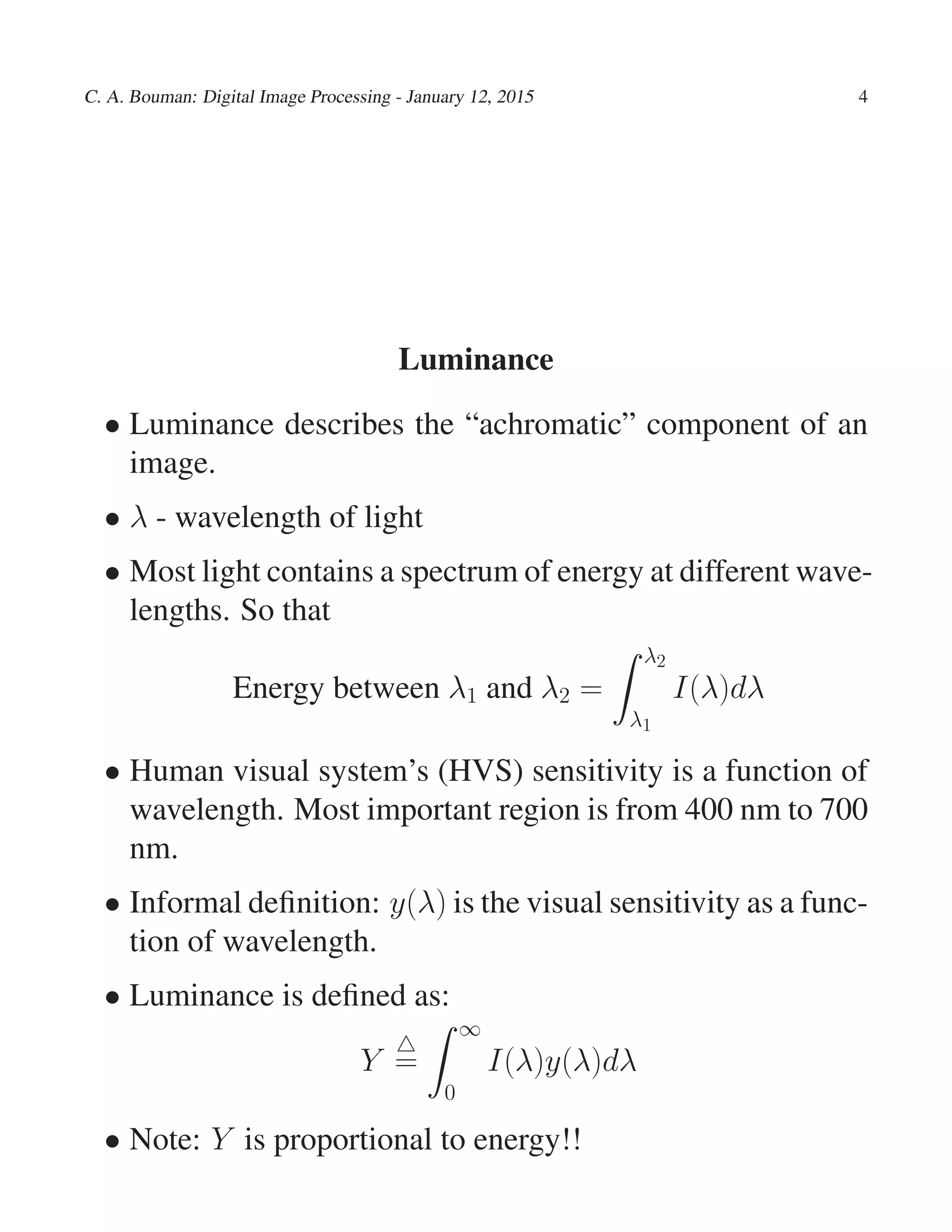 Human visual perception | PDF