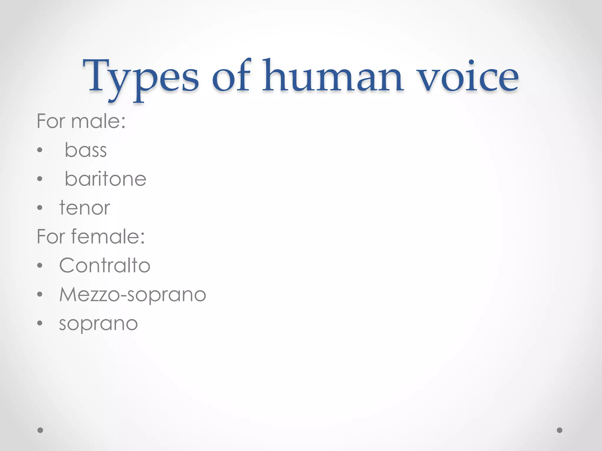 Human voice | PPTX