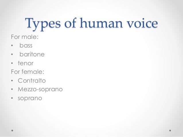 Human voice