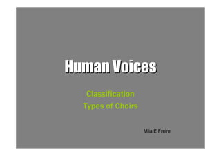 Human voices classification | PDF | Music | Entertainment