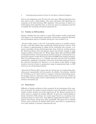 Comparing human solving time with SAT-solving for Sudoku problems | PDF