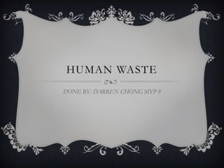 Human waste | PPT