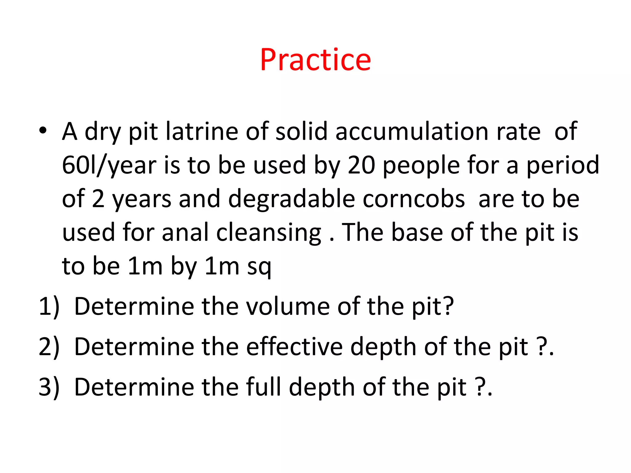 Human waste (excreta disposal) mechanisms | PPTX