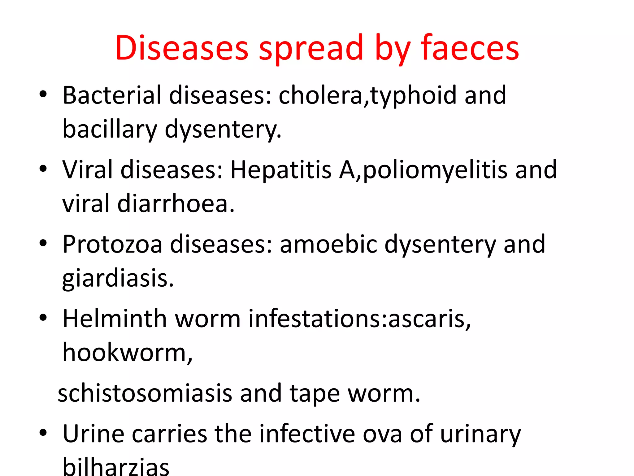 Human waste (excreta disposal) mechanisms | PPTX