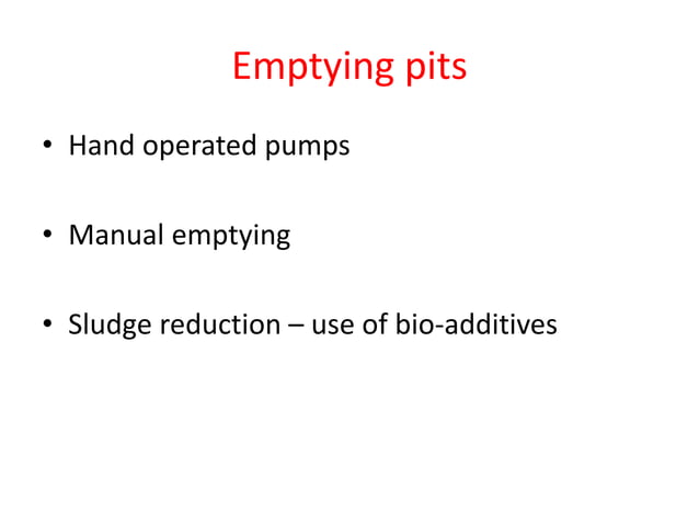 Human waste (excreta disposal) mechanisms | PPTX