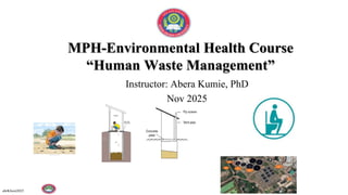 environmental course presentation on waste management by Professor ...