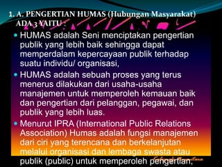 Humas dan keprotokolan | PPTX