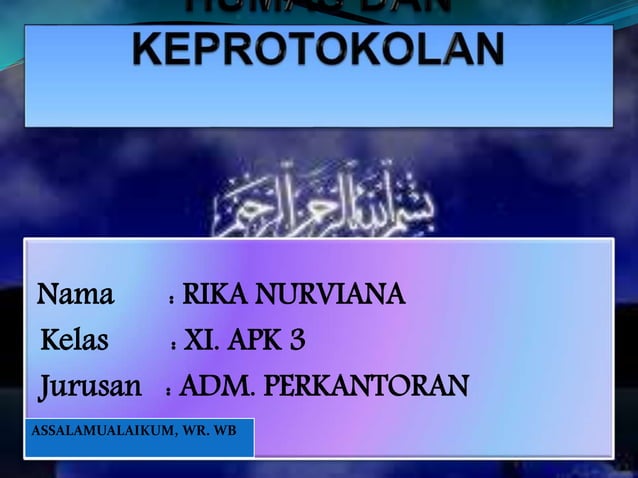 SEJARAH HUMAS | PPTX