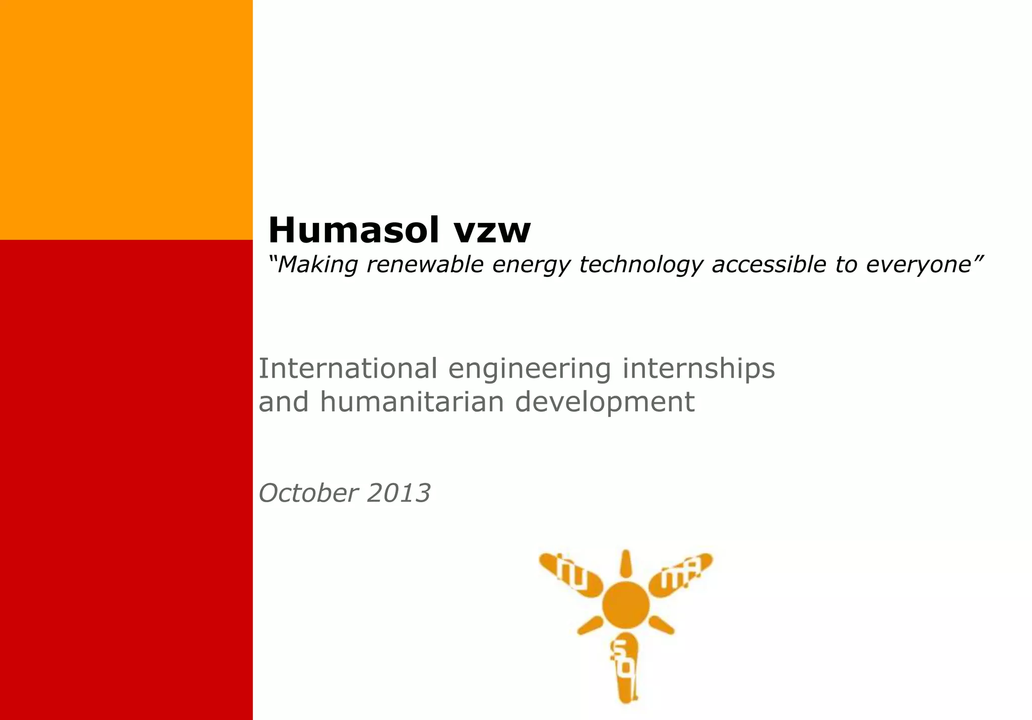 Humasol info presentation 2013 2014 | PPTX