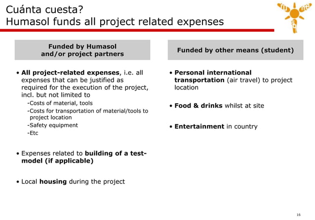 Humasol info presentation 2013 2014 | PPTX