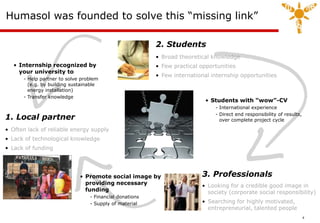 Humasol info presentation 2013 2014 | PPTX