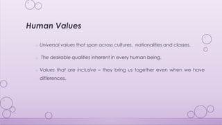 Human values and ethics | PPTX