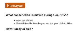 Humayun Mughals | PPTX