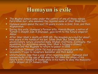 Humayun and Sher Shah Suri | PPT