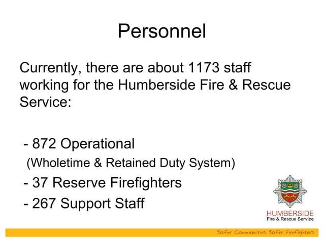 Humberside fire rescue service powerpoint | PPT