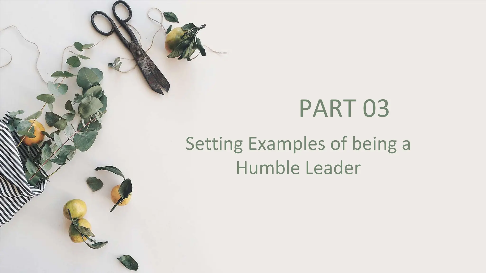 Humble Leadership deals with being humble | PPTX | Executive Leadership ...