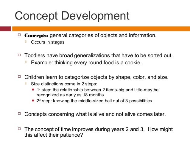 Human Development I - Chapter 12 - Intellectual Development, Ages 1-3