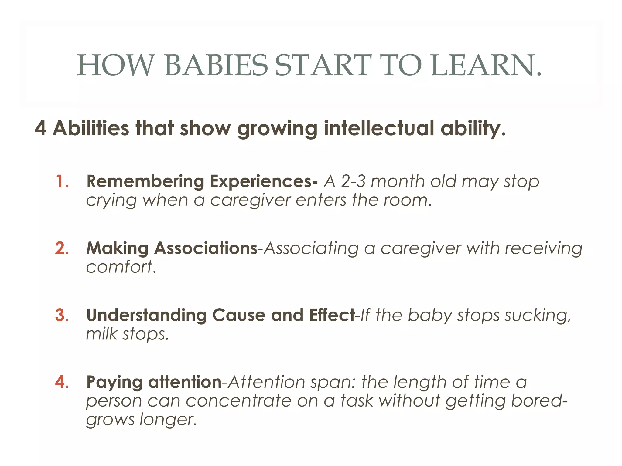 Human Development-Chapter 9, Intellectual Development of Infants | PPT