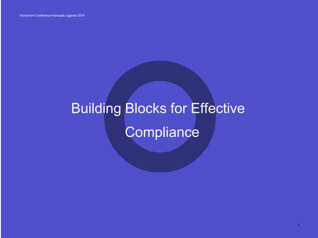 Building Blocks For Effective Compliance | PPT