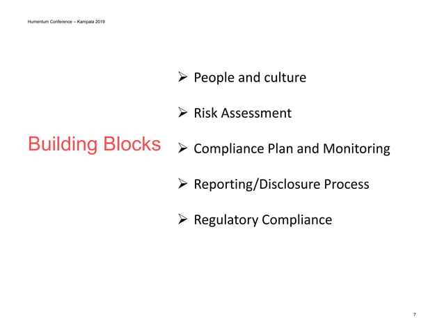 Building Blocks For Effective Compliance | PPT
