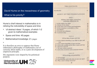 Hume on geometry | PPT