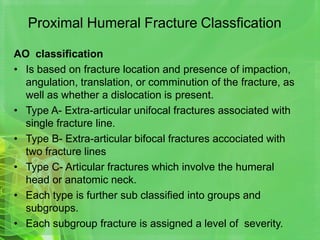 Humerus fracture | PPTX