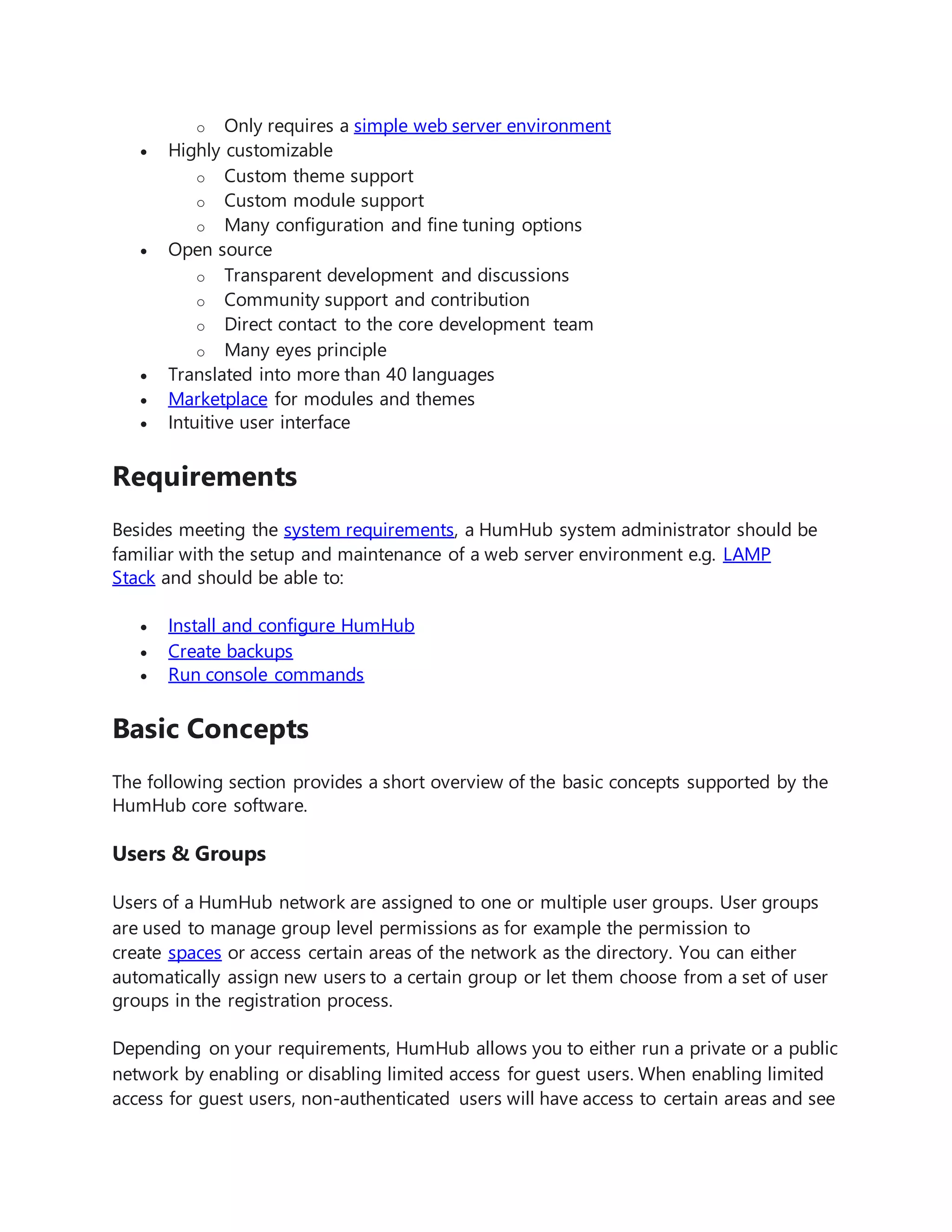 Humhub Social Network Platform Pdf