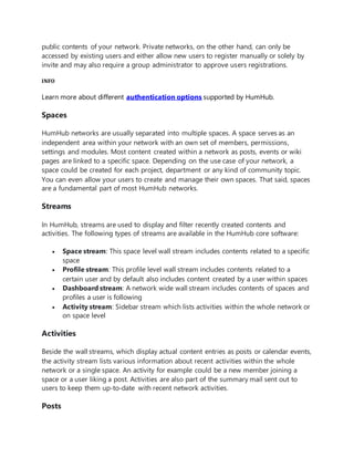 HumHub Social Network Platform | DOCX