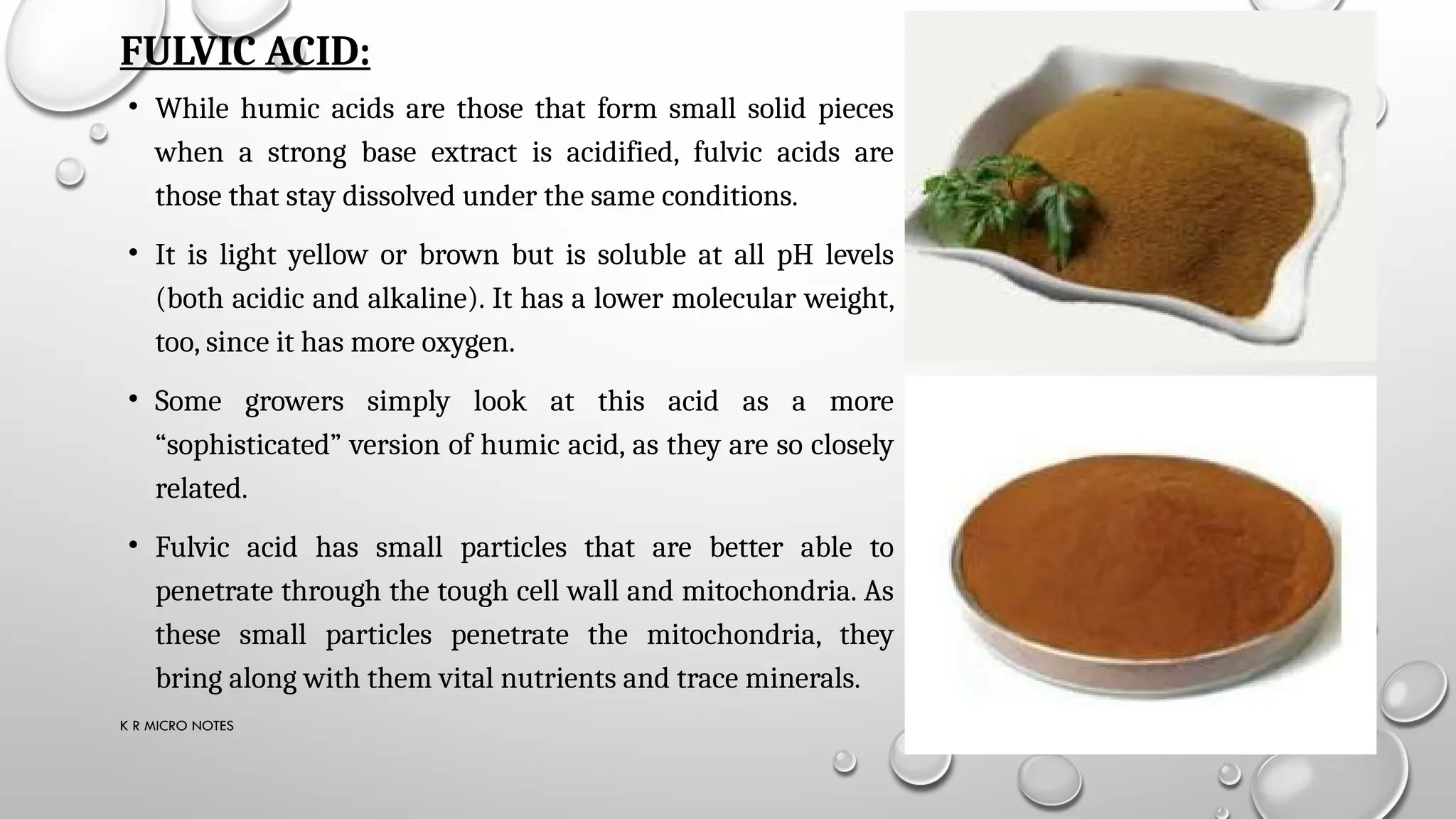 Humic acid and fulvic Acid K R. pptx | PPTX