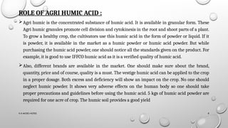 Humic acid and fulvic Acid K R. pptx | PPTX