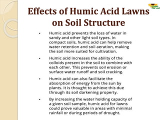 HUMIC ACID FOR LAWNS | PPTX