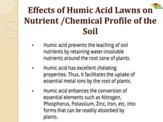 HUMIC ACID FOR LAWNS | PPTX