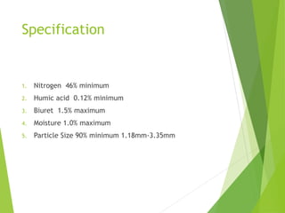 Humic acid urea By Mr Allah Dad Khan Visiting Professor the University ...