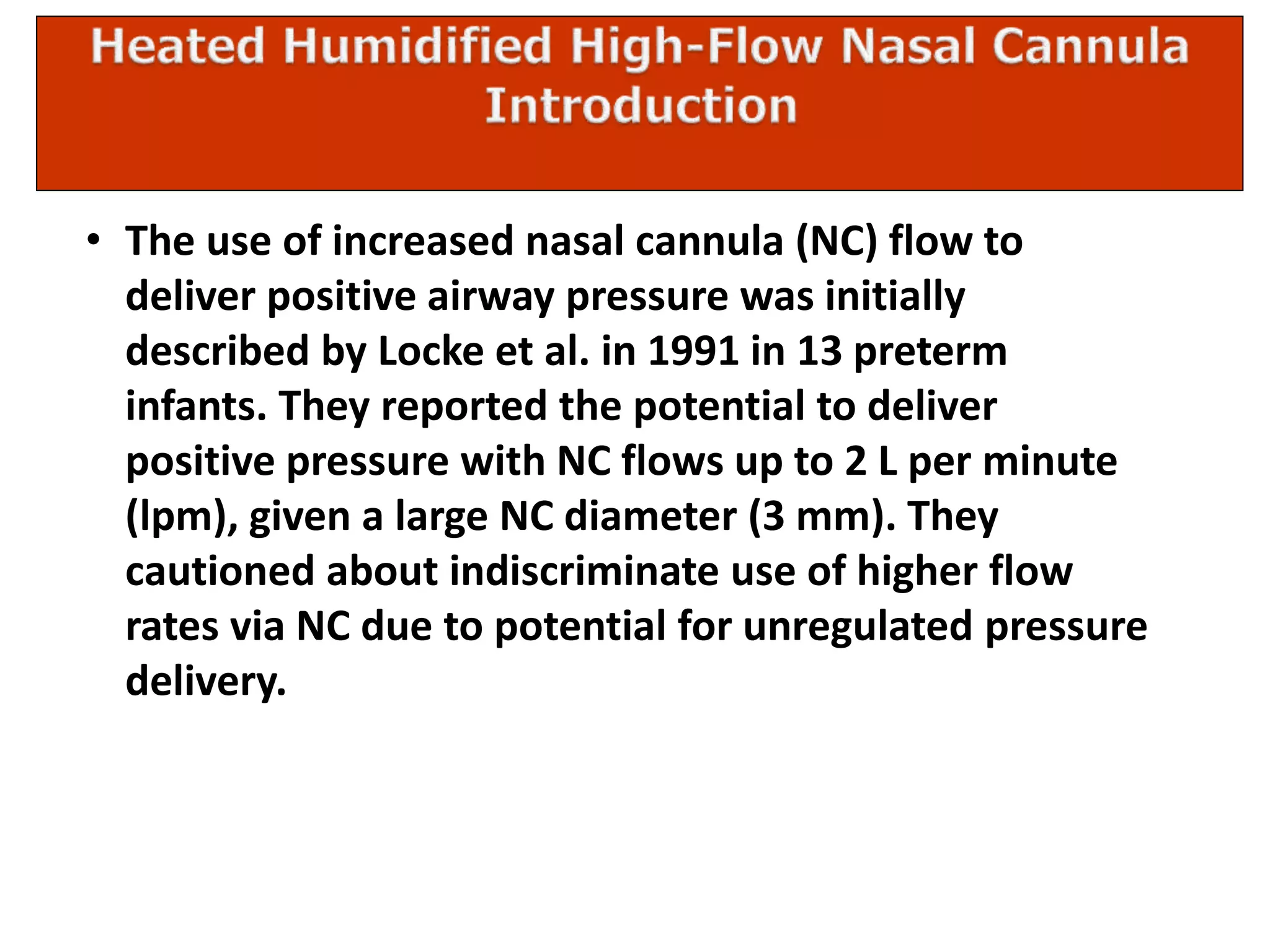 Humidfied nasal cannula | PPT