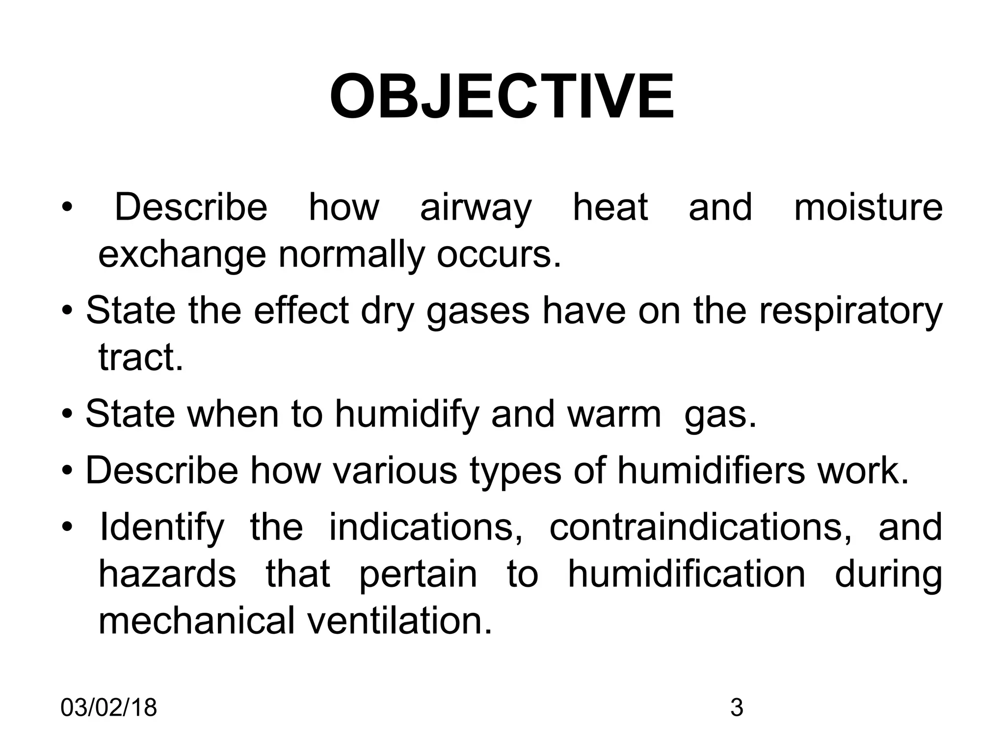 Humidification | PPT