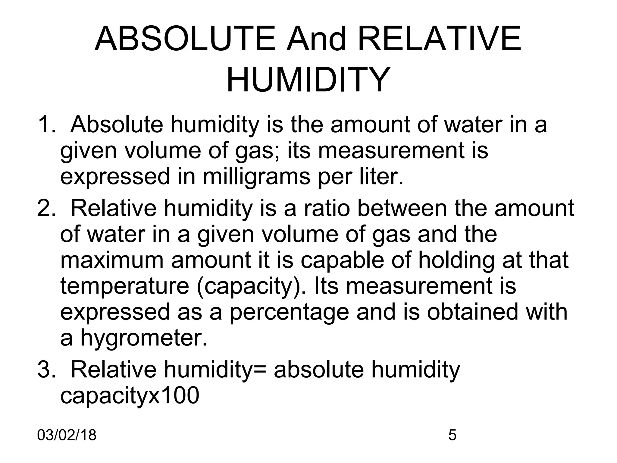 Humidification | PPT