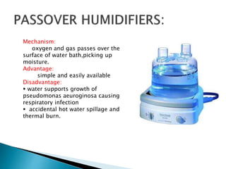 HUMIDIFICATION - ARTIFICIAL HUMIDIFIERS | PPT