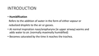 HUMIDIFICATION AND TEMPERATURE MEASUREMENT.pptx