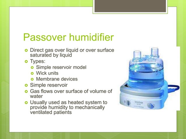 Humidification & nebulization | PPTX | Lung and Respiratory Health ...