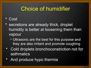 Humidification ppt by Dr.gokulakrishnan janarthanan | PPT
