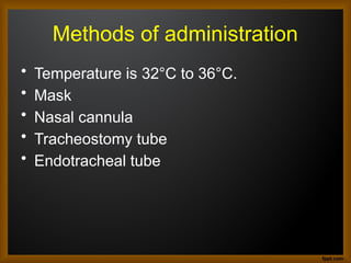 Humidification ppt by Dr.gokulakrishnan janarthanan | PPT