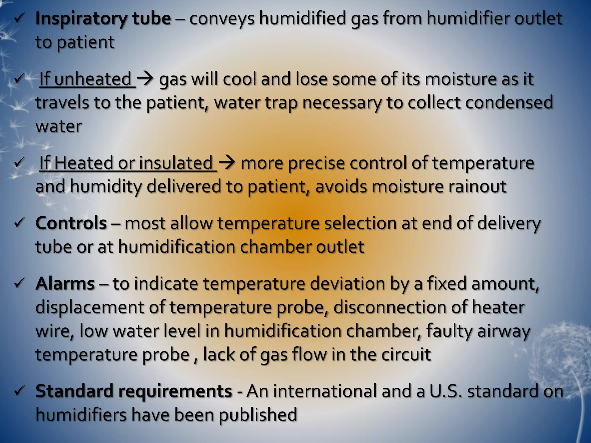 Humidification in Anaesthesia | PPTX